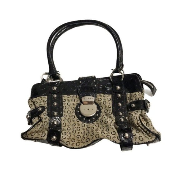 Guess Leather Studded Handbags | semashow.com